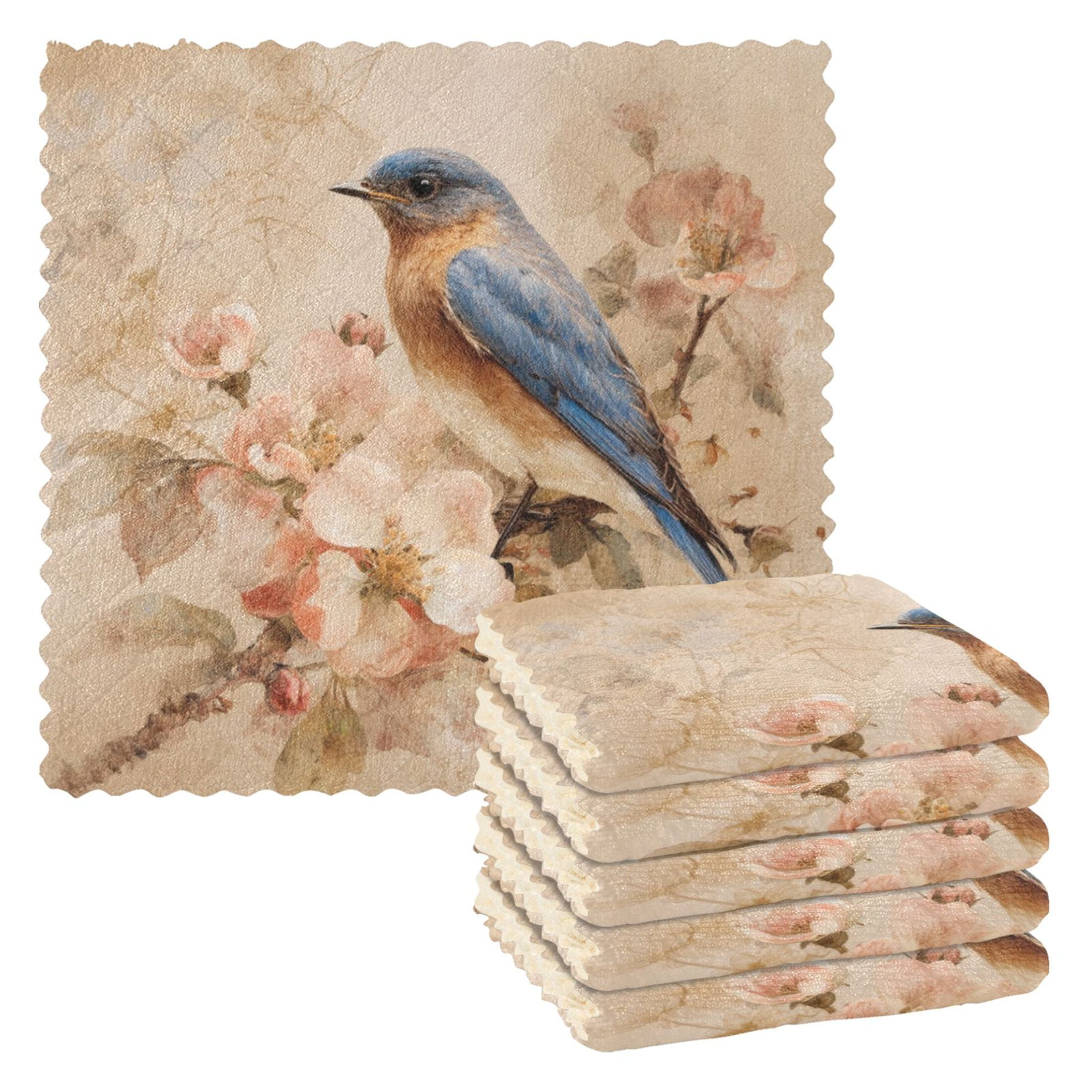 6PCS Dish Towels and Dish Cloths Reuseable Dishcloths Sets for Washing Dishes, Cooking, Baking ...