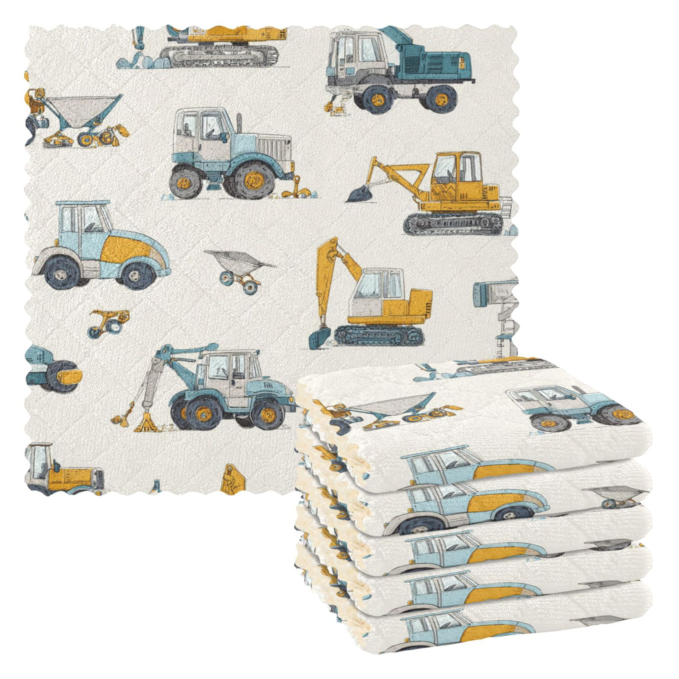 6PCS Dish Towels and Dish Cloths Reuseable Dishcloths Sets for Washing Dishes, Cooking, Baking ...