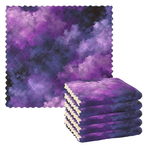 6PCS Dish Towels and Dish Cloths Reuseable Dishcloths Sets for Washing ...