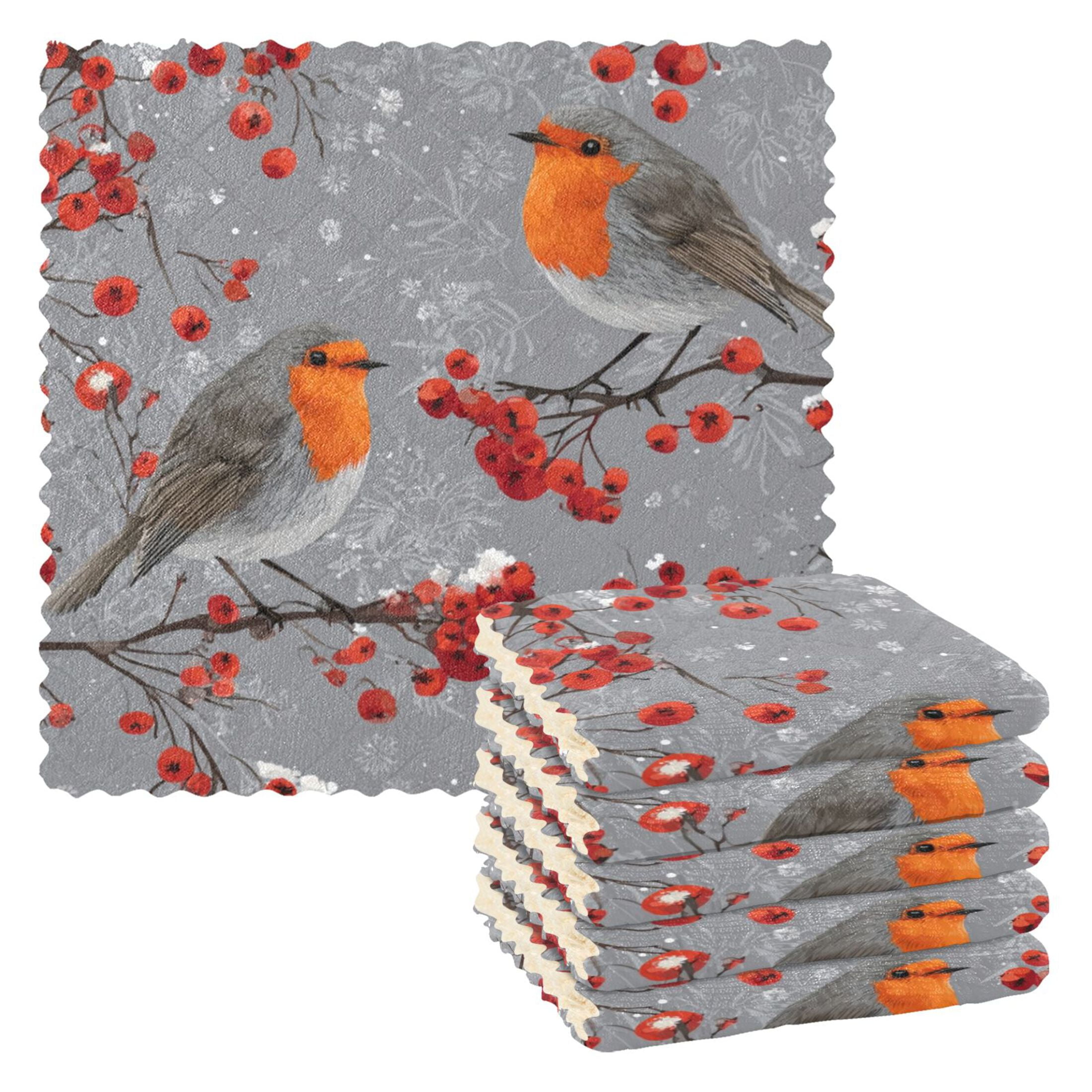 6PCS Dish Towels and Dish Cloths Reuseable Dishcloths Sets for Washing ...