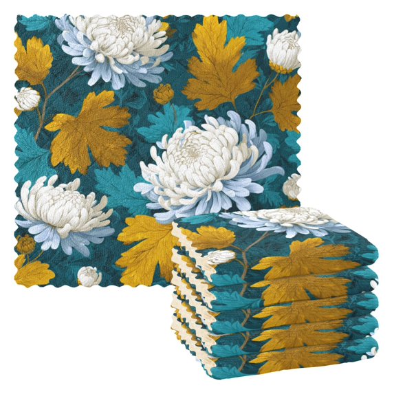 6PCS Dish Towels and Dish Cloths Reuseable Dishcloths Sets for Washing Dishes, Cooking, Baking ...