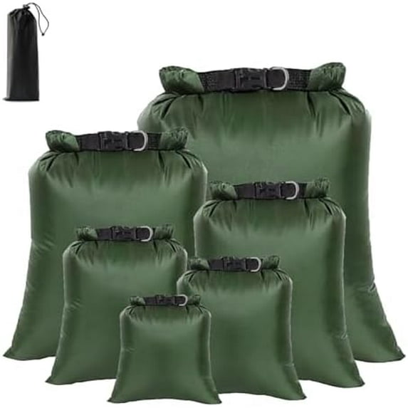 6PCS Dry Bags Waterproof, Lightweight Dry Bags for Kayaking Waterproof ...
