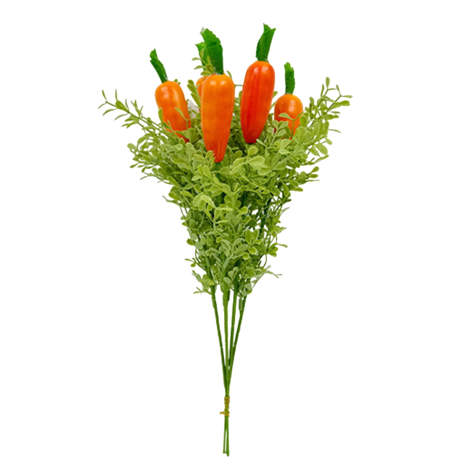 6PCS Easter Artificial Carrot Stems Home Decor Realistic Foam Carrots ...
