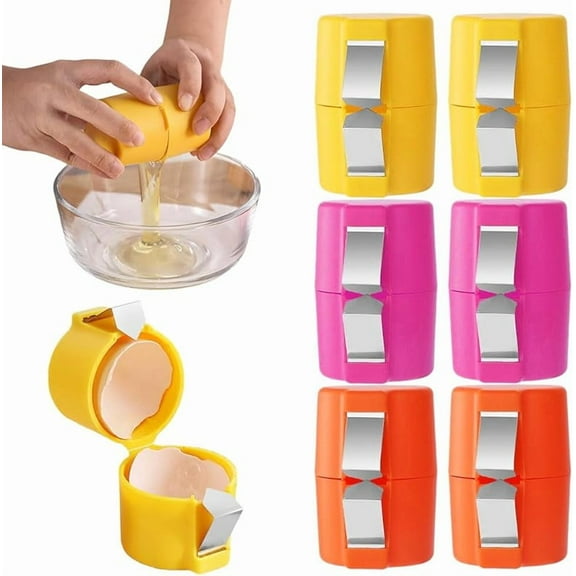 Egg Shell Opener Egg Separator for Raw Eggs, Upgraded Stainless Steel ...