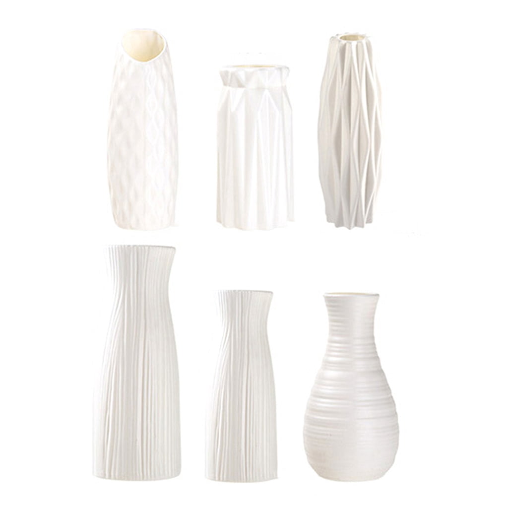 6PCS Elegant Flower Vases Holder Simple Small Flower Storage Bottle For ...