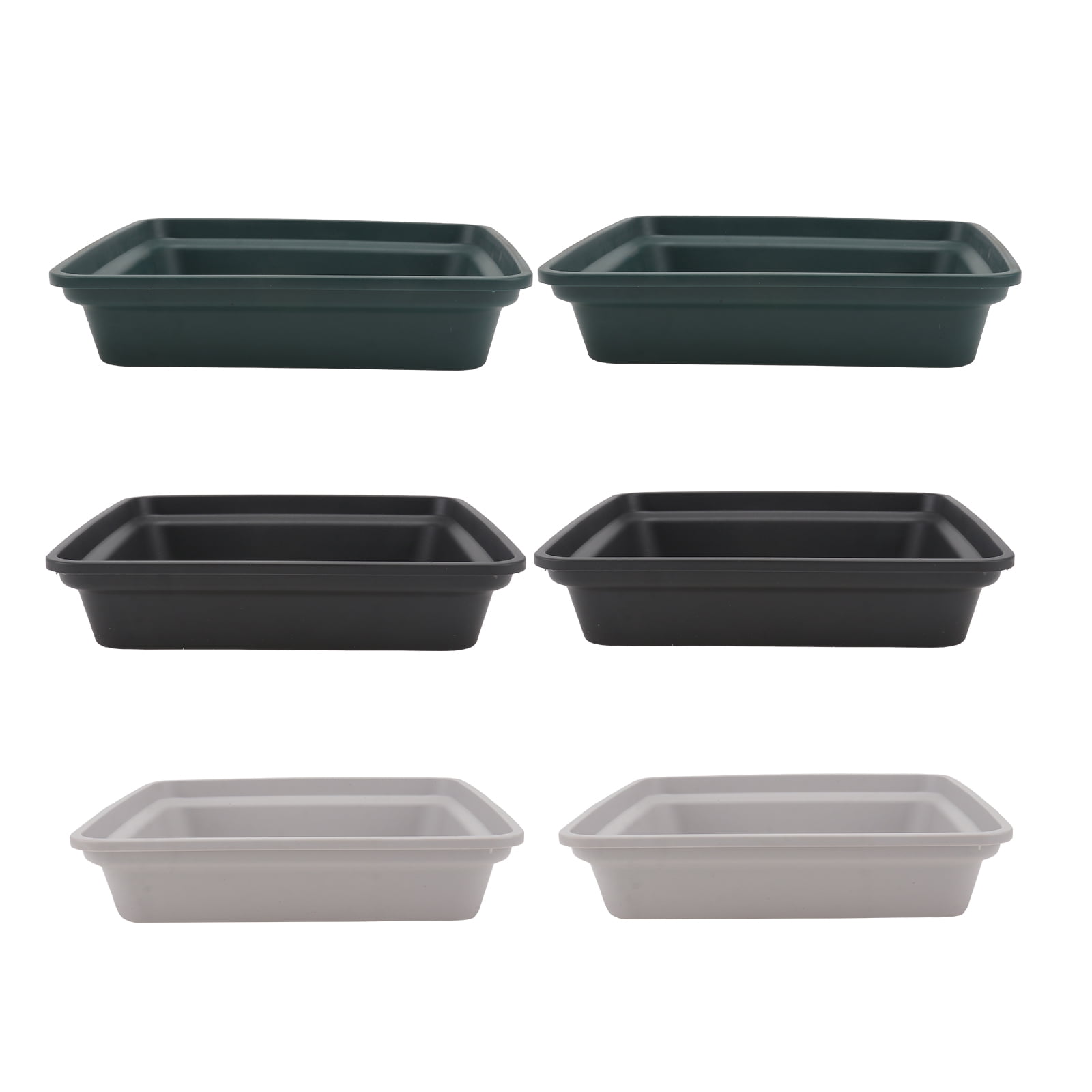 6PCS European-style Square Flower Pot Tray Balcony Flowerpot Bottom ...