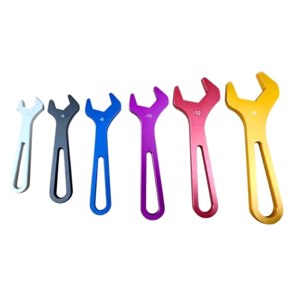 6PCS Fixed Aluminum Hose Fitting Spanner Set Perfect For Car ...