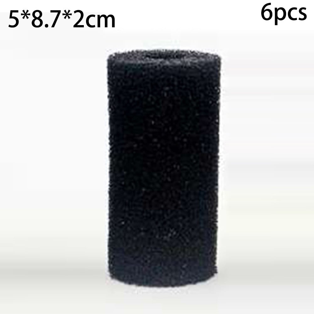 6PCS Foam Sponge Filter Overflow Filter Box Intake Round Pre-Filter ...
