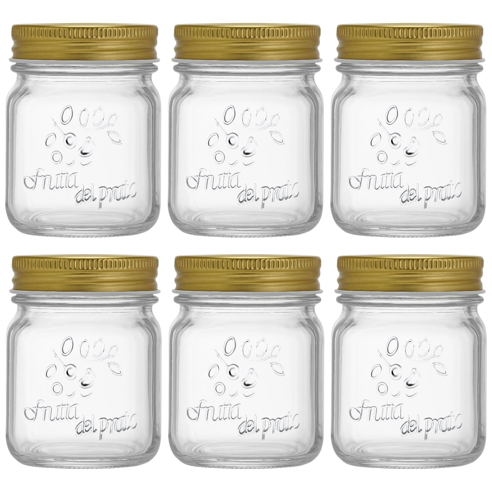 6PCS Food-Grade High-Temperature Lead-Free Glass Jars, 150ML Decorative ...
