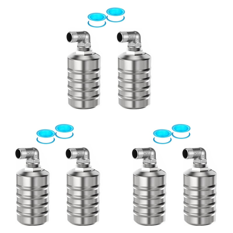 6PCS Fully Automatic Water Level Control Float Valve, Stainless Steel ...