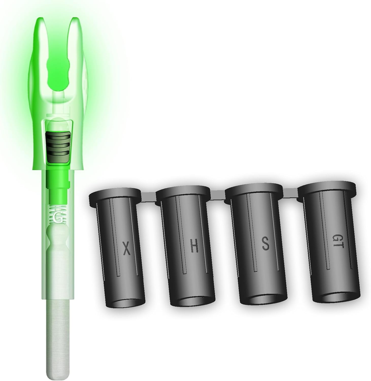 6PCS G Lighted Nocks for Arrows with .165 .204 .233 .244 .246 Inside ...