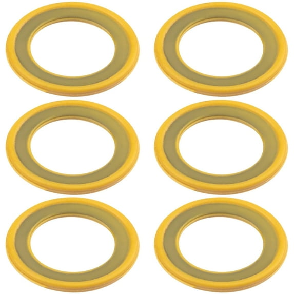 6PCS Gearcase Drain Plug Seal Gaskets for Lower Unit Gear Oil Pump ...