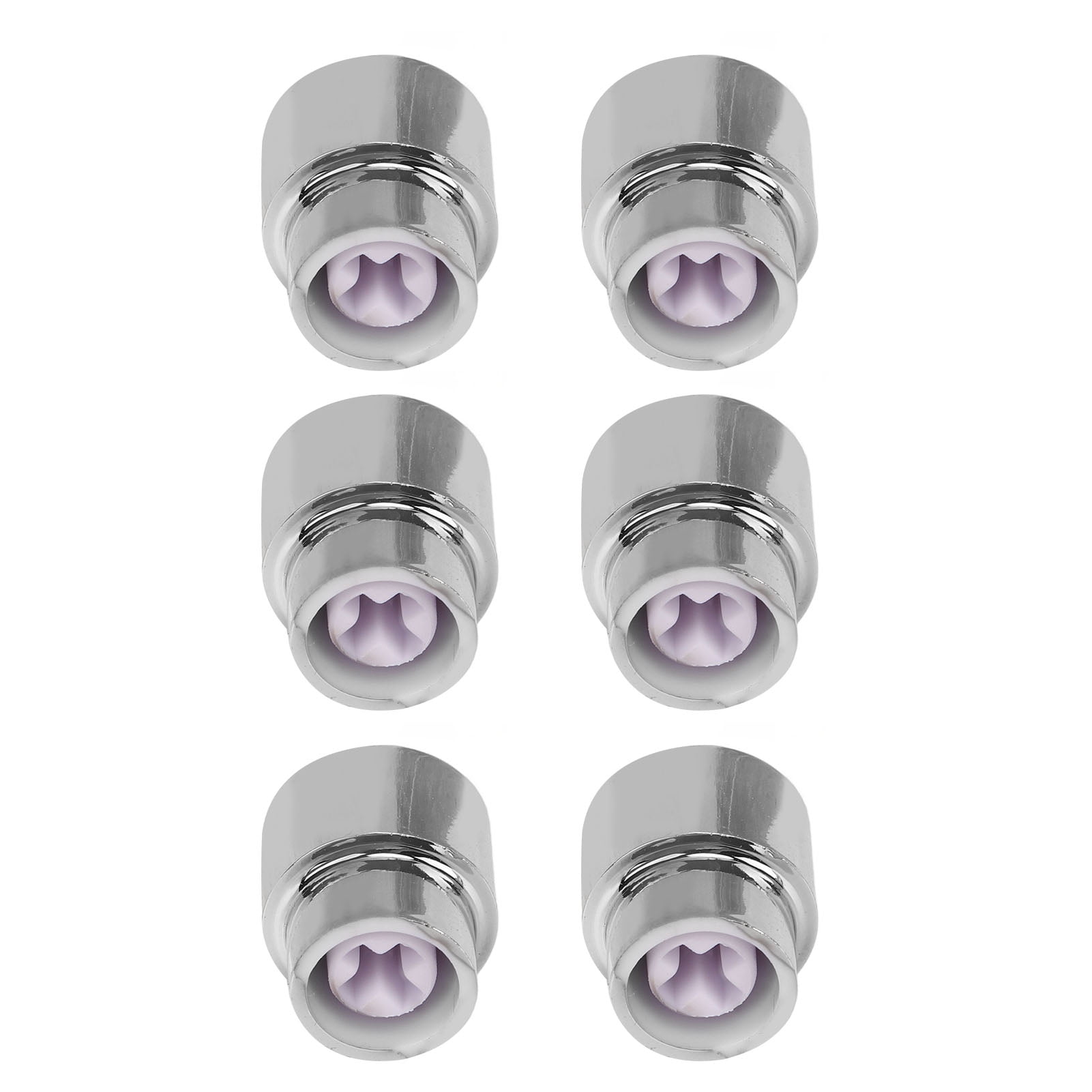 6PCS Guitar Barrel Switch Tip 5 Way Round Retro Plastic Silver Electric ...