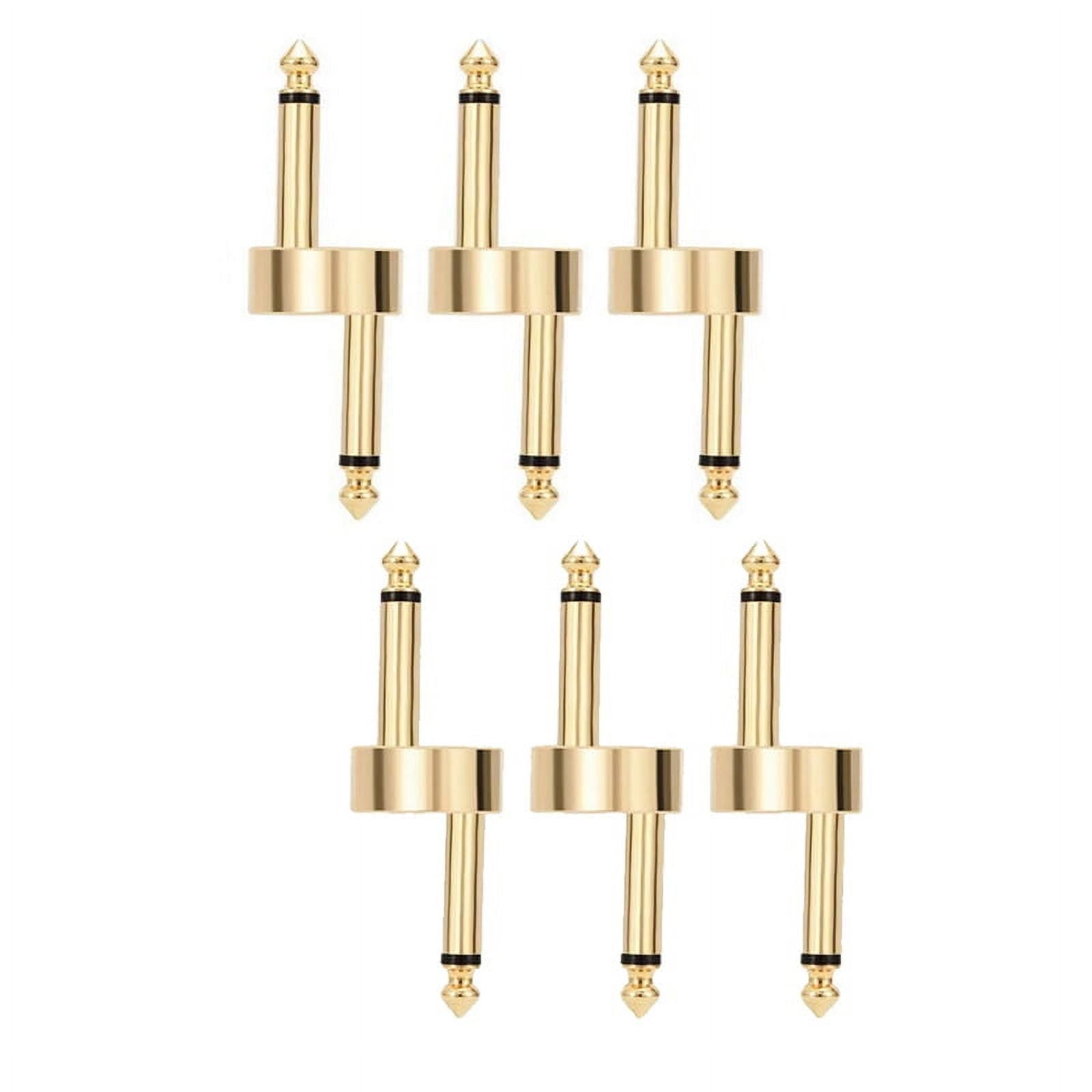 6PCS Guitar Effect Pedal Connector Couplers Plug Metal Solder ...
