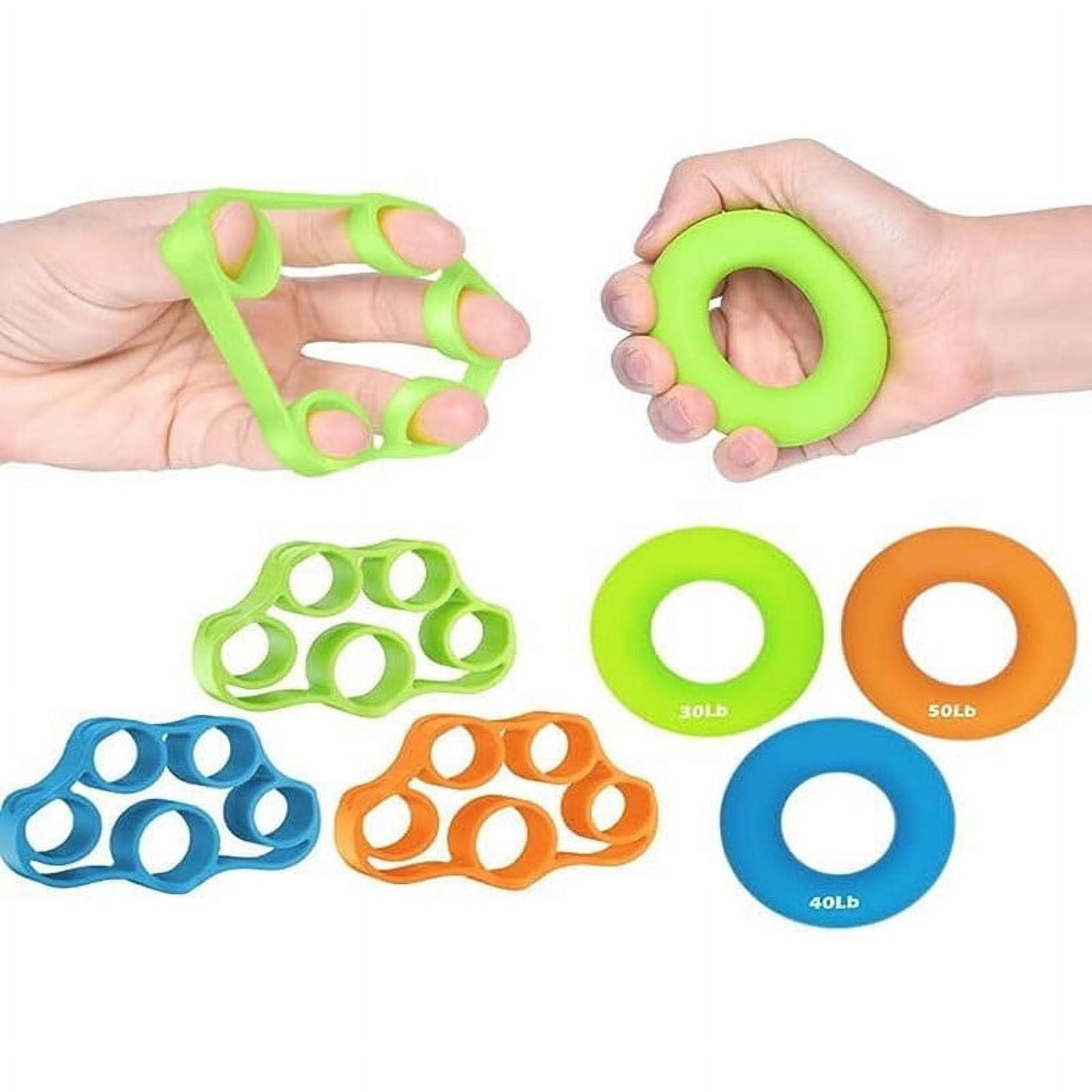 6PCS Hand Grip Strengthener, Finger Strength Trainers Used to Increase ...