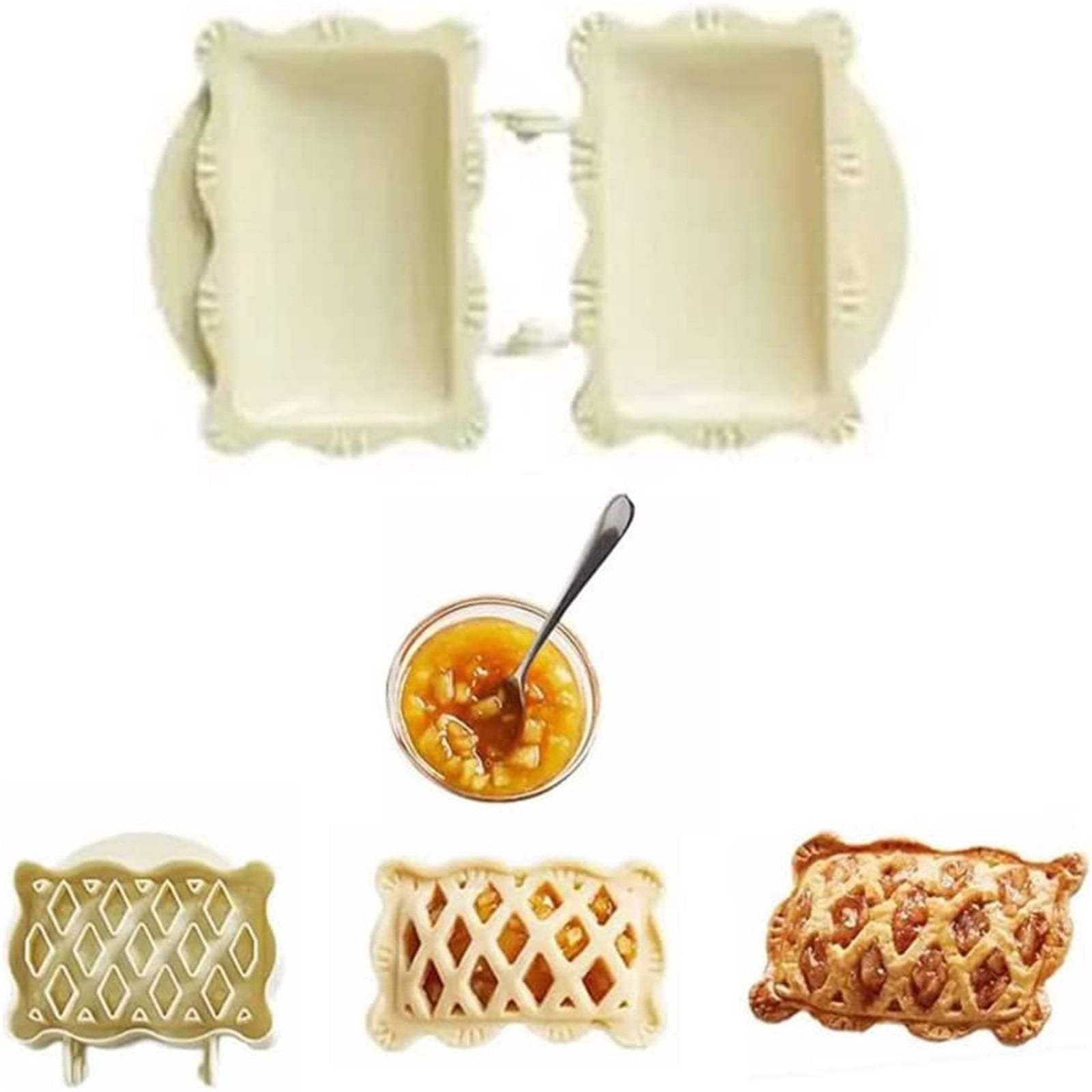 6PCS Hand Pie Molds Mini Pocket Pie Molds, Hand Pie Press Pocket Pie ...