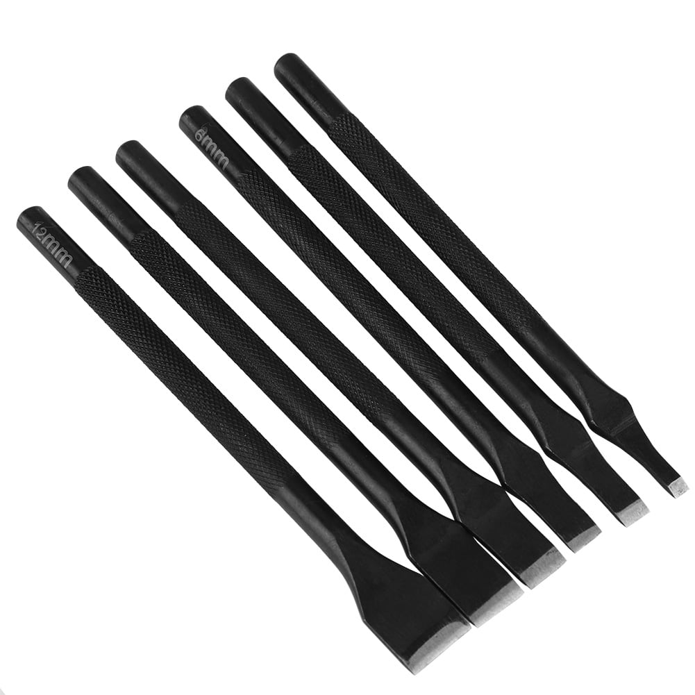 6PCS Handmade Leather Sewing Leathercraft Pricking Stitching Chisel ...