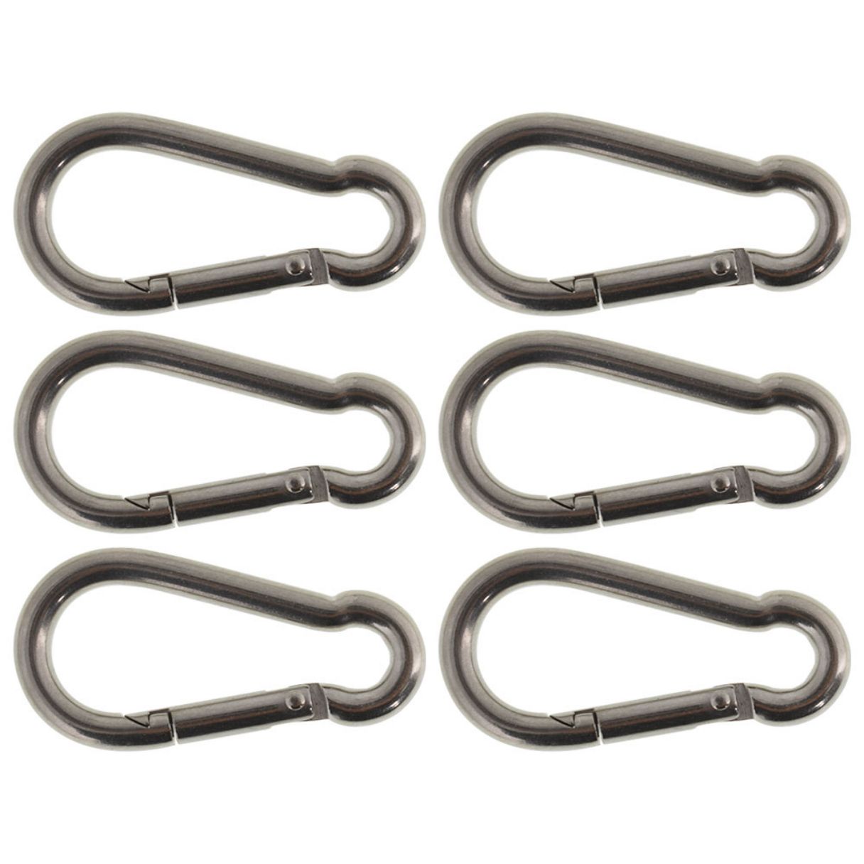6PCS Heavy Duty Spring Snap Hook Carabiner, 304 Stainless Steel Spring ...