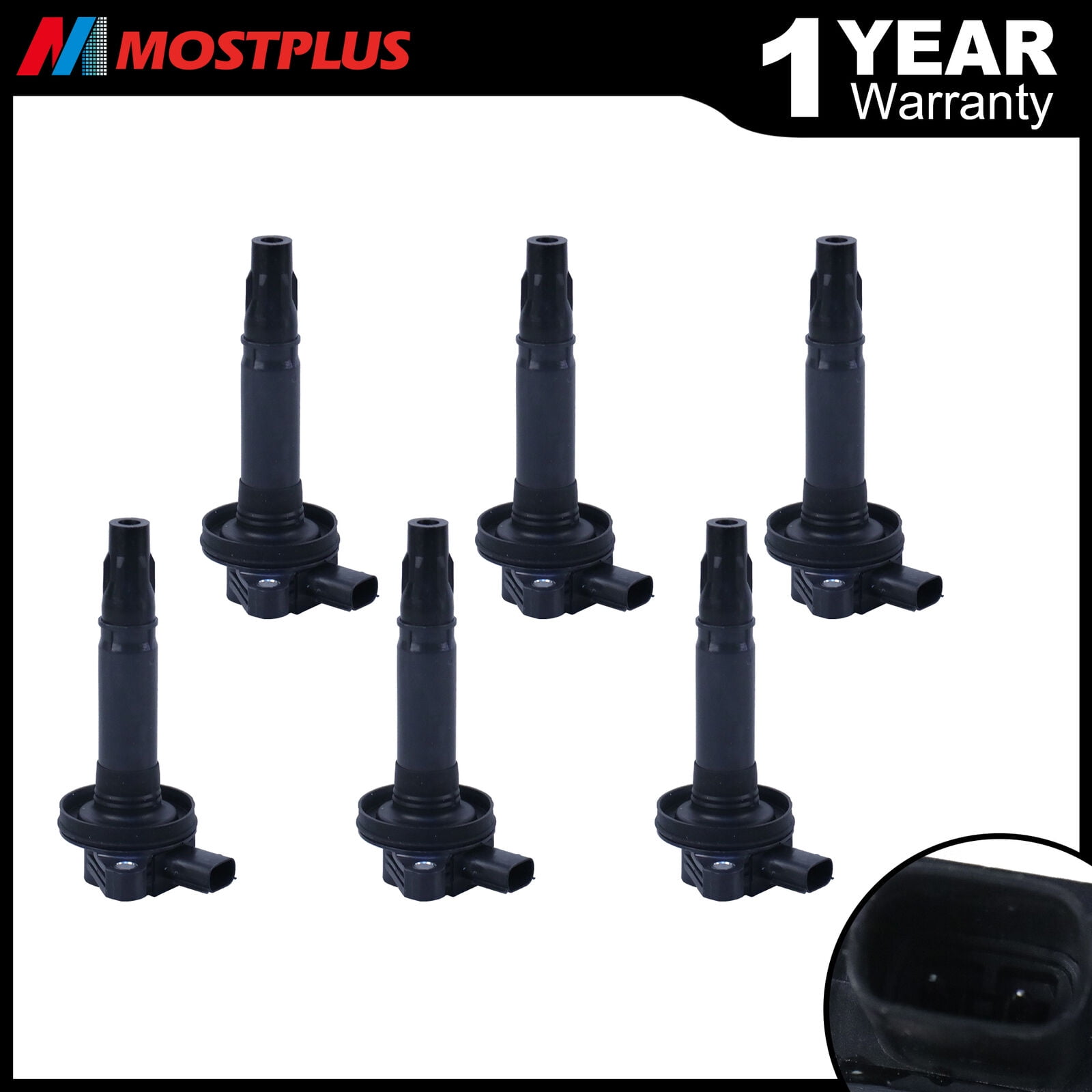 6PCS Ignition Coils For Ford Edge Explorer F150 Lincoln MKS MKZ Mazda 6 ...