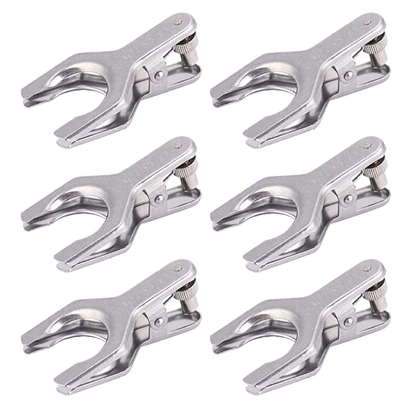 6PCS Lab Clamp, Stainless Steel Pinch Clamp Beaker Holder Flask Metal ...
