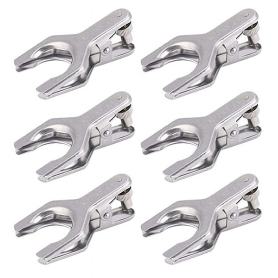 6PCS Lab Clamp, Stainless Steel Pinch Clamp Beaker Holder Flask Metal ...