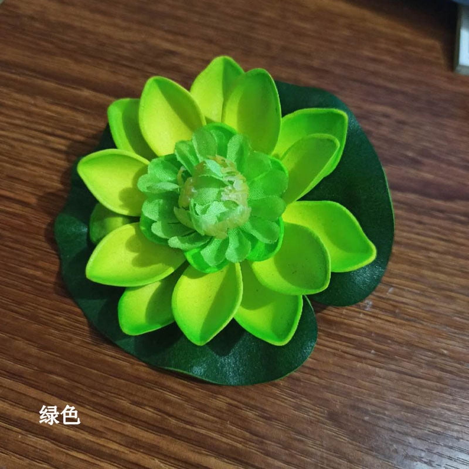 6PCS Lotus Artificial Flower Floating Fake Lotus Plant Lifelike Water ...