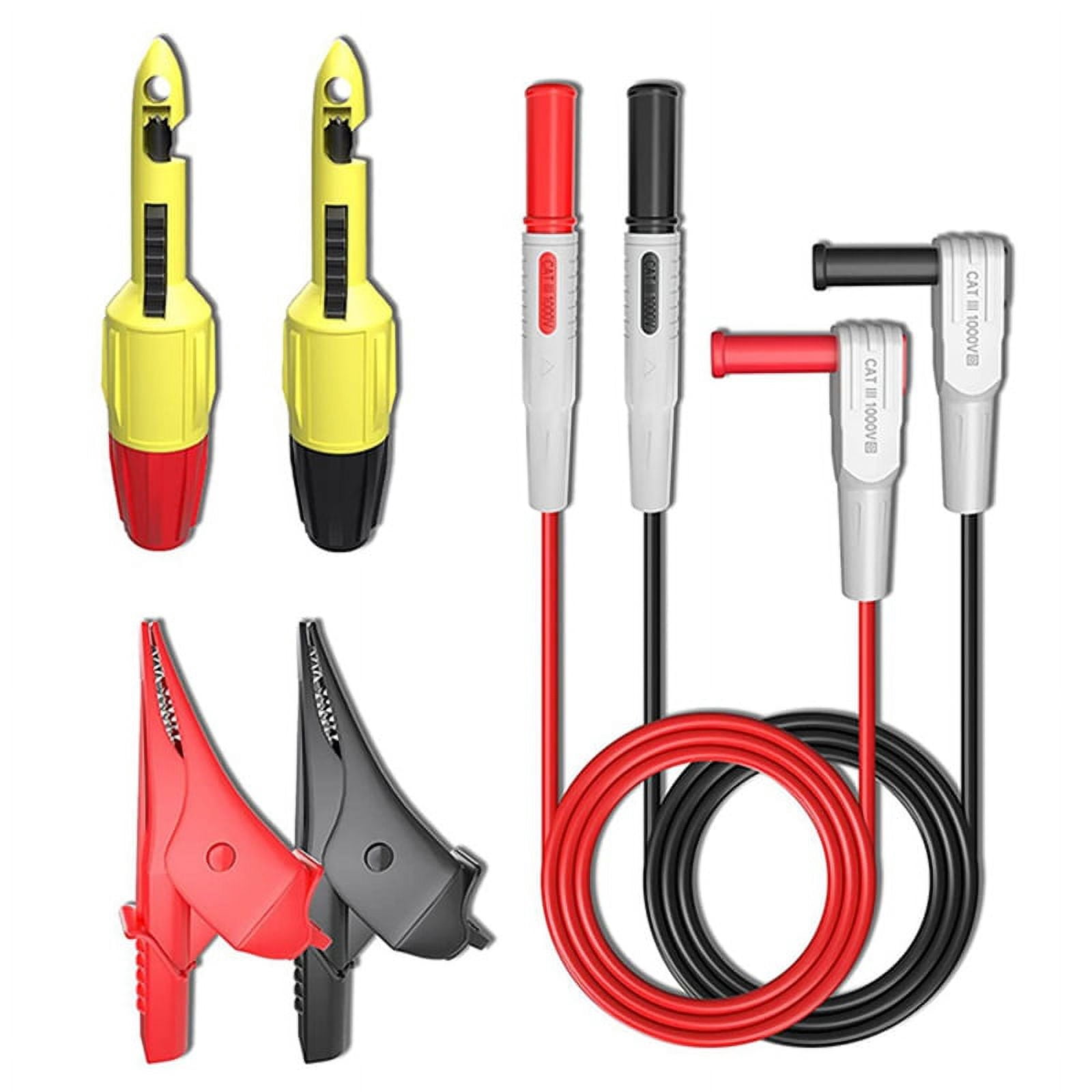 6PCS Multimeter Examination Leads Kit with Alligator Clips, Wire ...