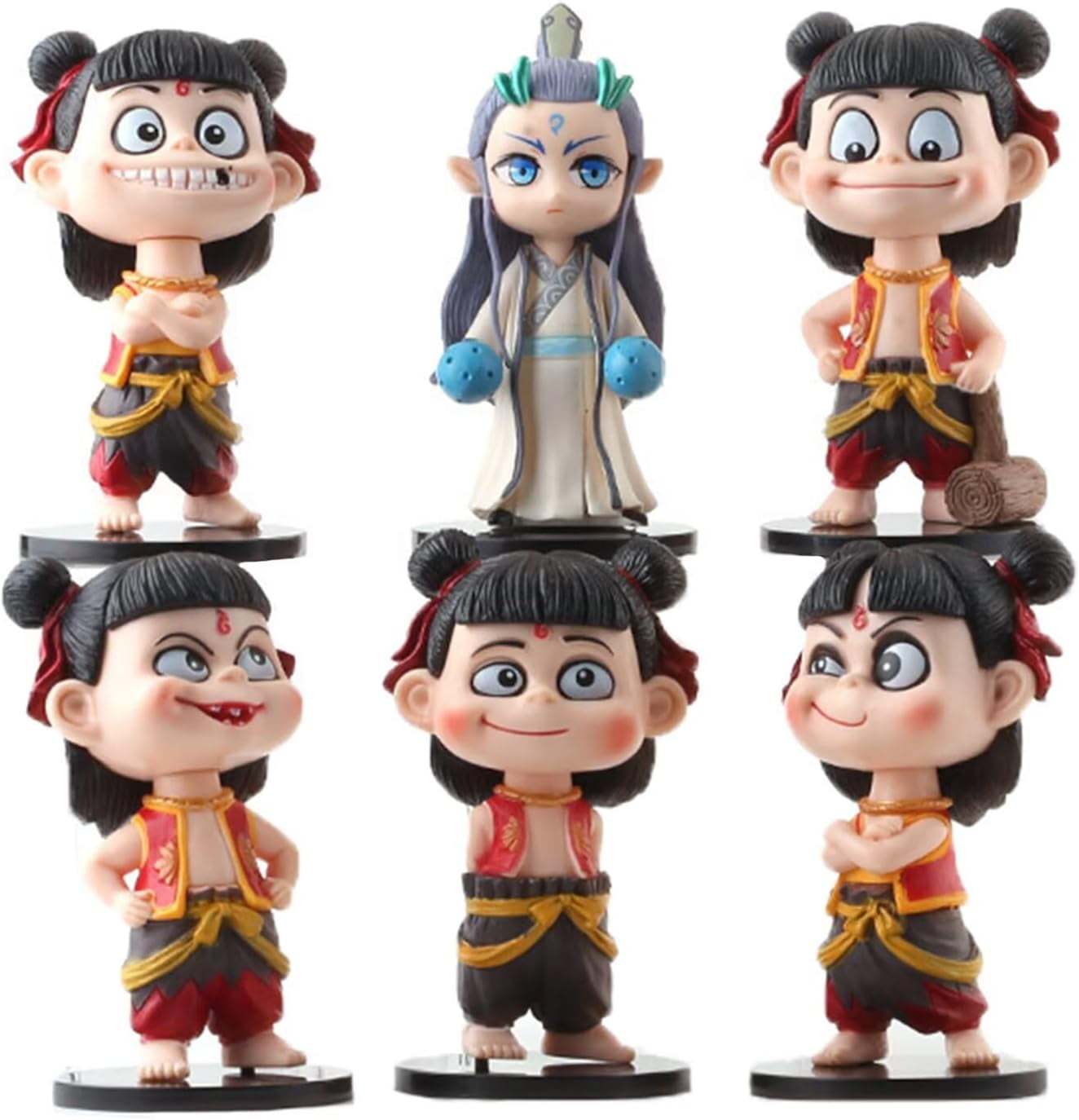 6PCS Ne Zha 2: Devil's Fury Action Figures Set，Nezha 2，Ne zha 2 Toys ...
