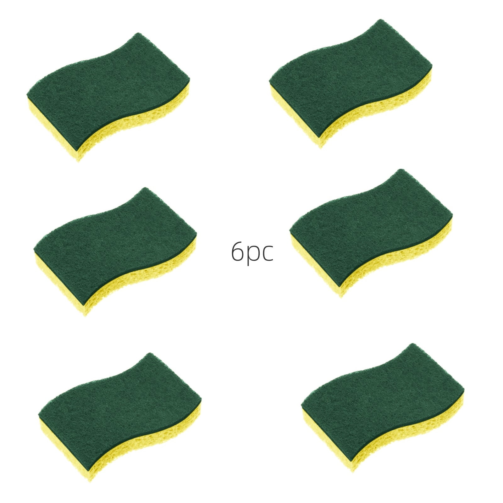 6PCS Non Scratch Scrub Sponge, Sponges for Dishes, Sponges Kitchen ...