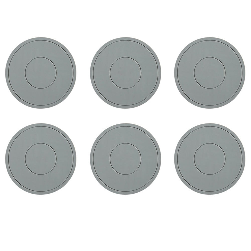 6PCS Non-Slip Silicone Pot Holders and Coasters, Heat-Resistant Trivets ...