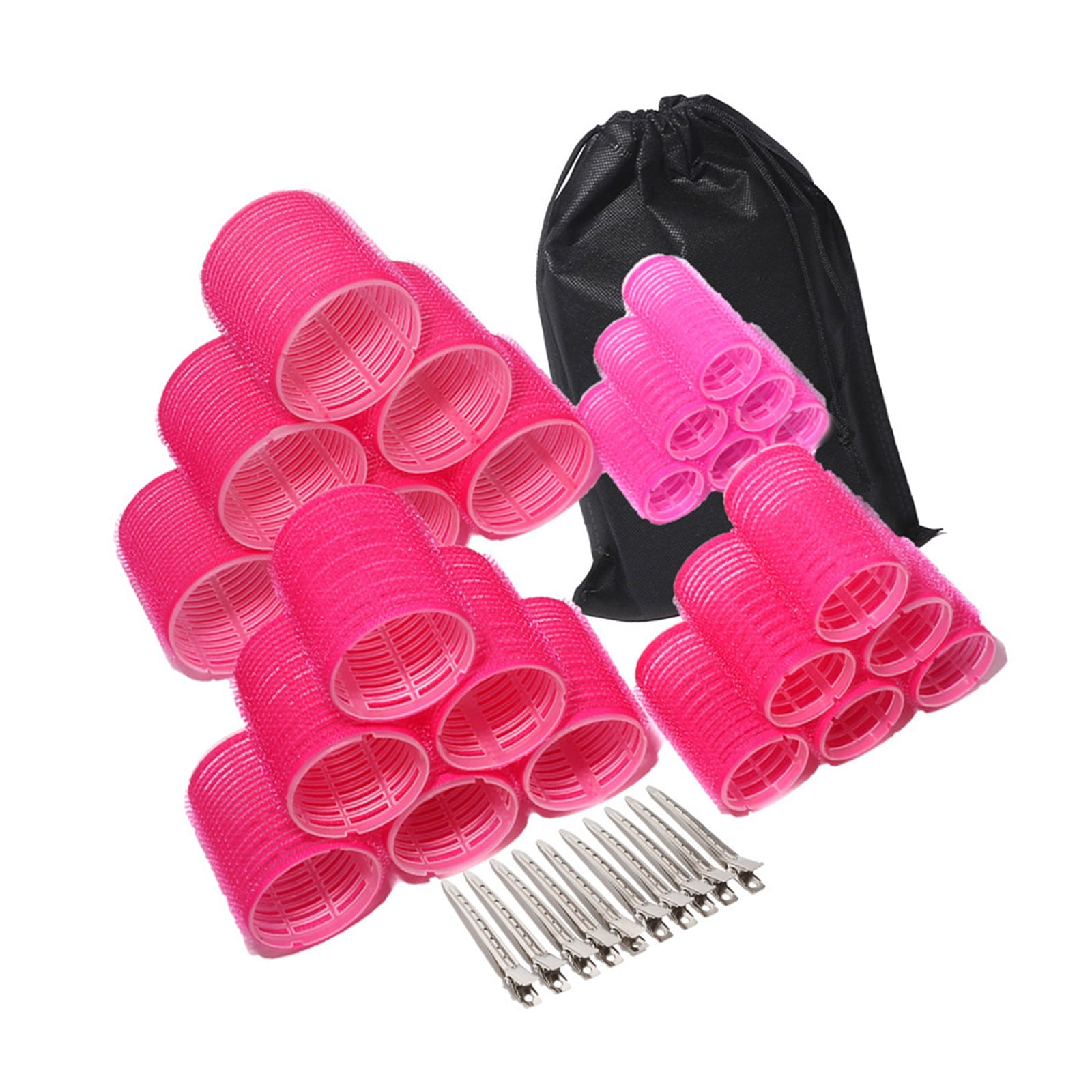 6PCS NonSlip Curlers Set with Metal Large Hair Clip Perfect For ...