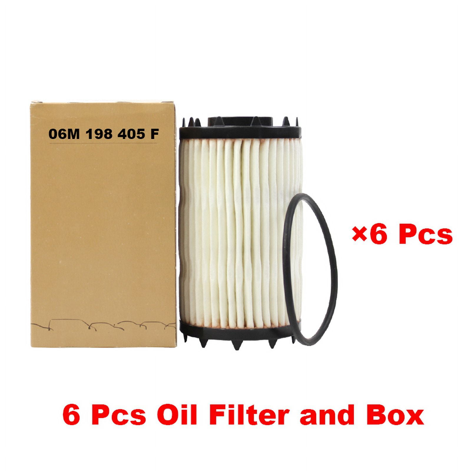 6PCS Oil Filter - TONLINKER Oil Filter 06M198405F For Audi A8 S8 D5 3.0 ...