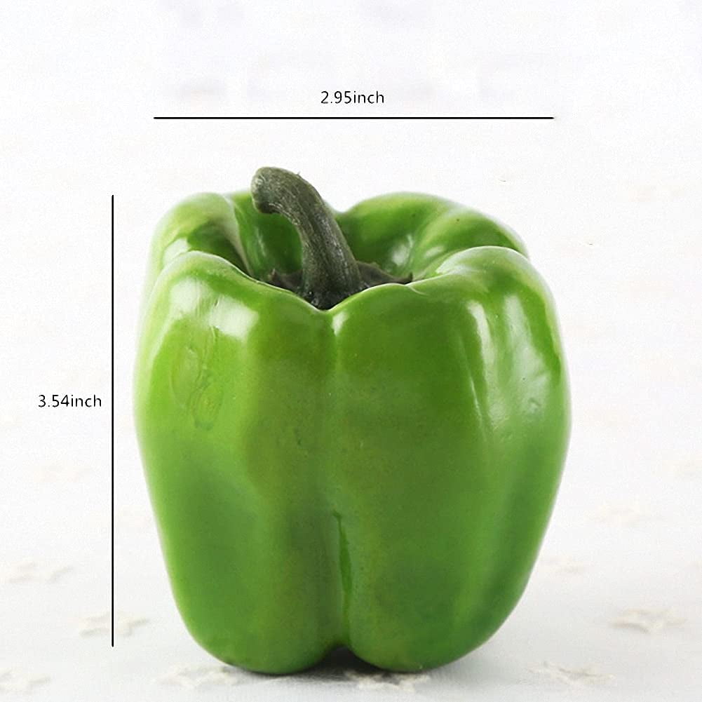 6PCS Realistic Artificial Fake Vegetables Lifelike Simulation ...