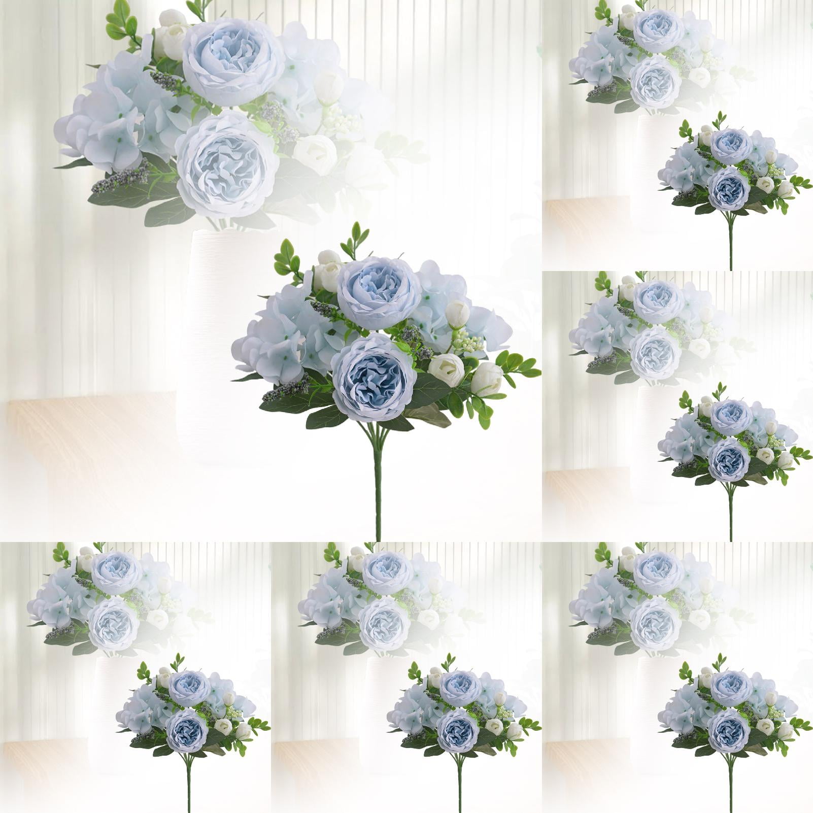 6PCS Realistic Flower Bouquet - Lifesize Floral Arrangements with Long ...