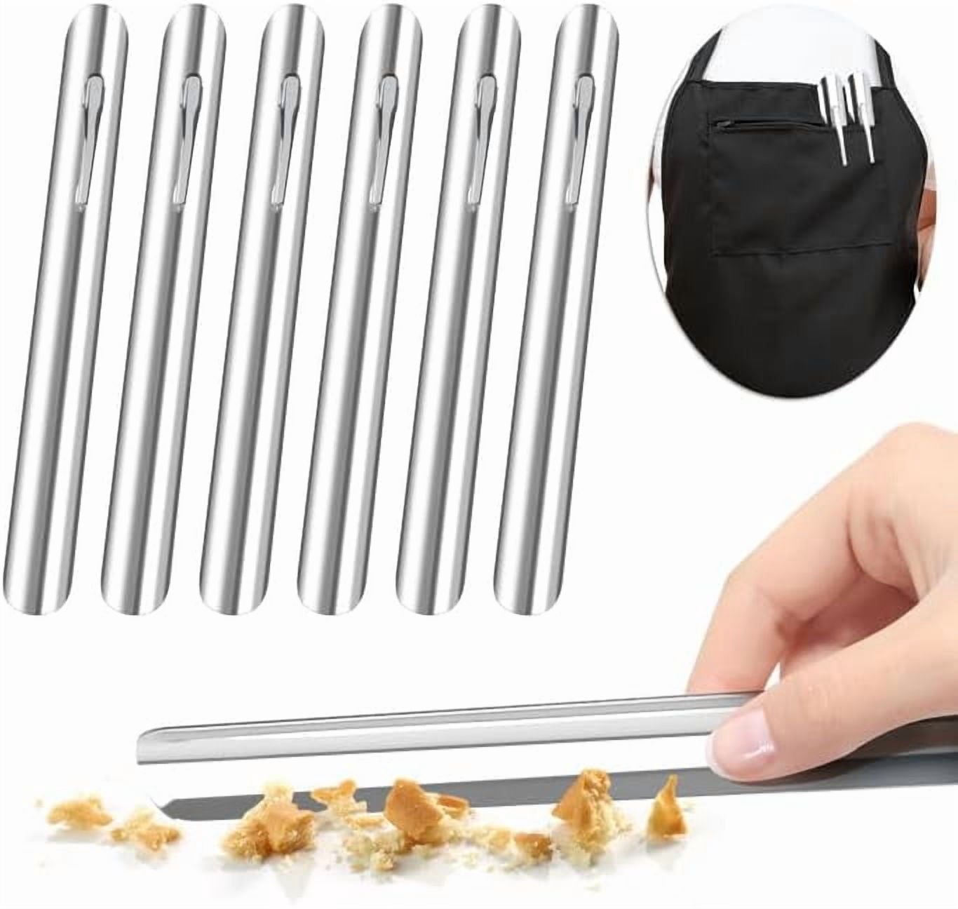 6PCS Restaurant Crumb Sweepers Table Crumb Sweepers Stainless Steel ...