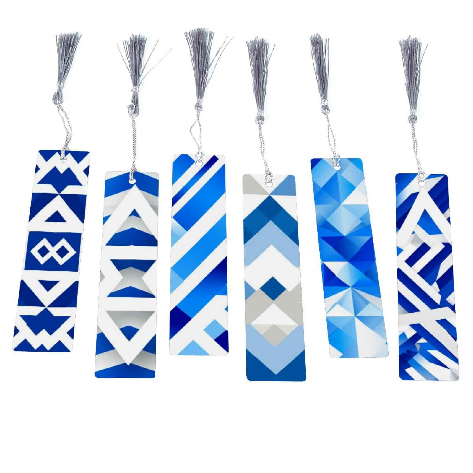6PCS Retro Metal Bookmark with Tassels, Israel Flag Bookmark Gift for ...