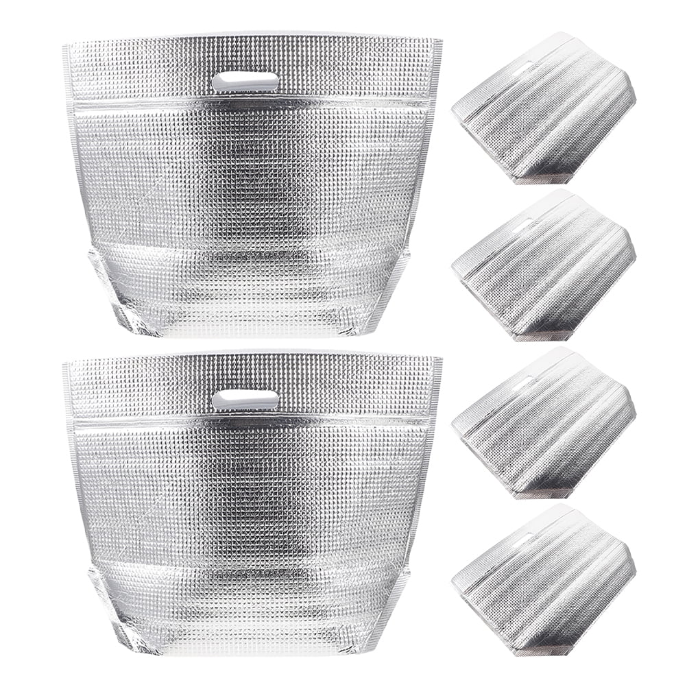 6PCS Reusable Thermal Insulation Bags Cooler Bag Insulated Grocery Bags ...