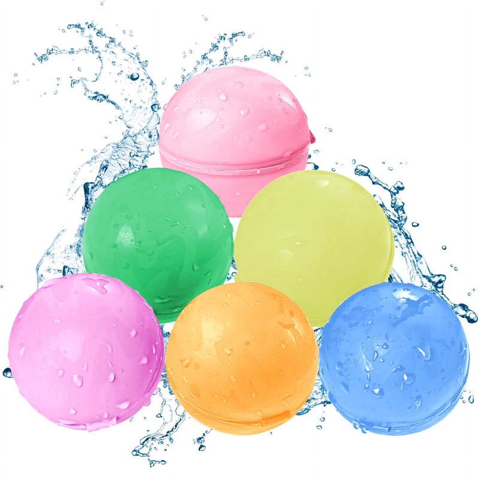 6PCS Reusable Water Balloons, Water Ball for Beach Toys, Summer Toys ...