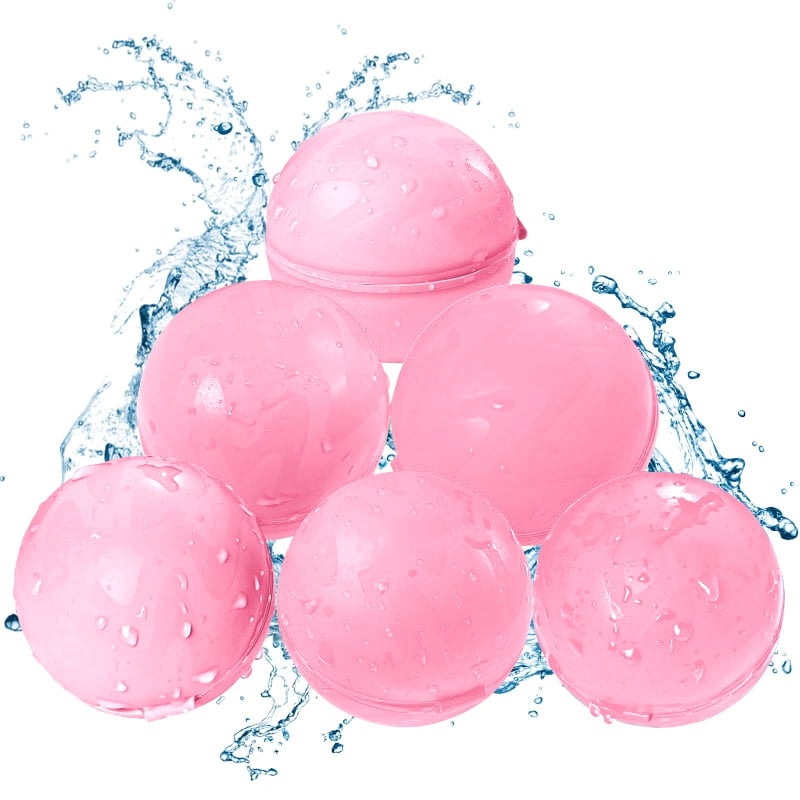 6PCS Reusable Water Balloons, Water Ball for Beach Toys, Summer Toys ...