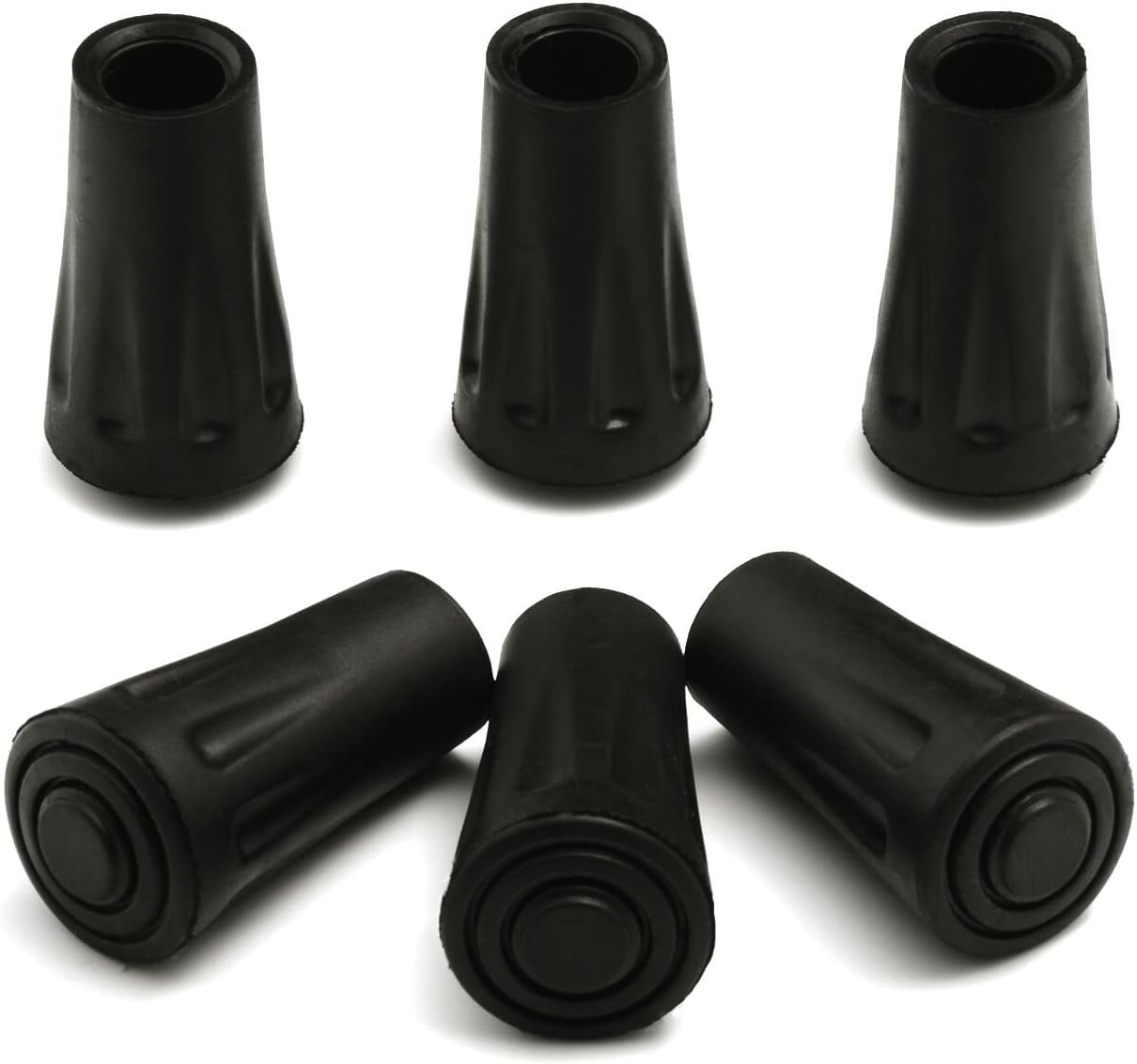 6PCS Rubber Tips for Walking Sticks, Rubber Feet for Hiking Poles ...