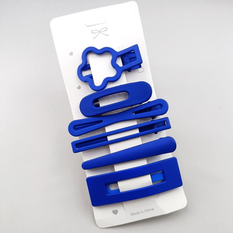 6PCS/SET Vibrant Hairpin Set Charming Metal Hair Clips Rabbit Ear Heart ...