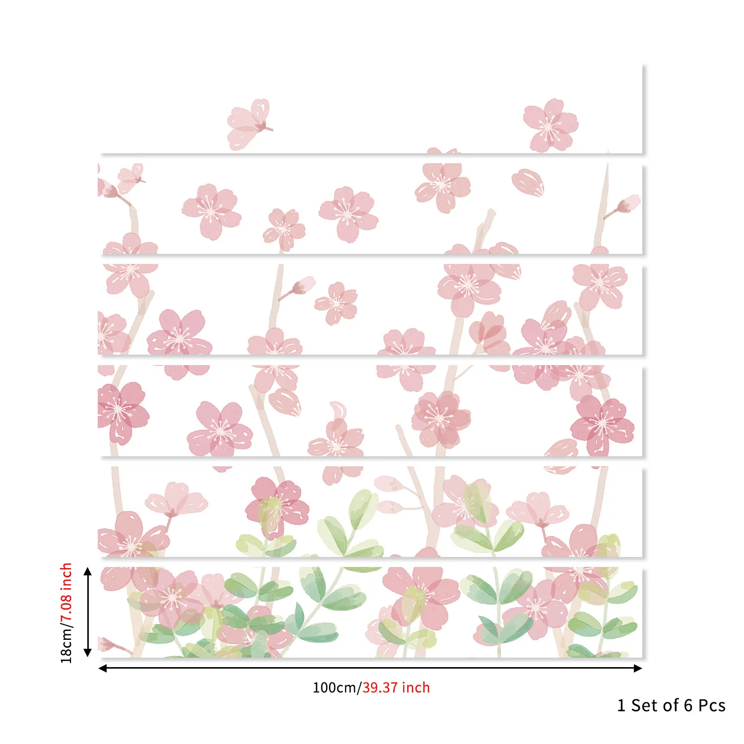 6PCS Set New Design Geometric Stair Stickers Home Riser Staircase ...