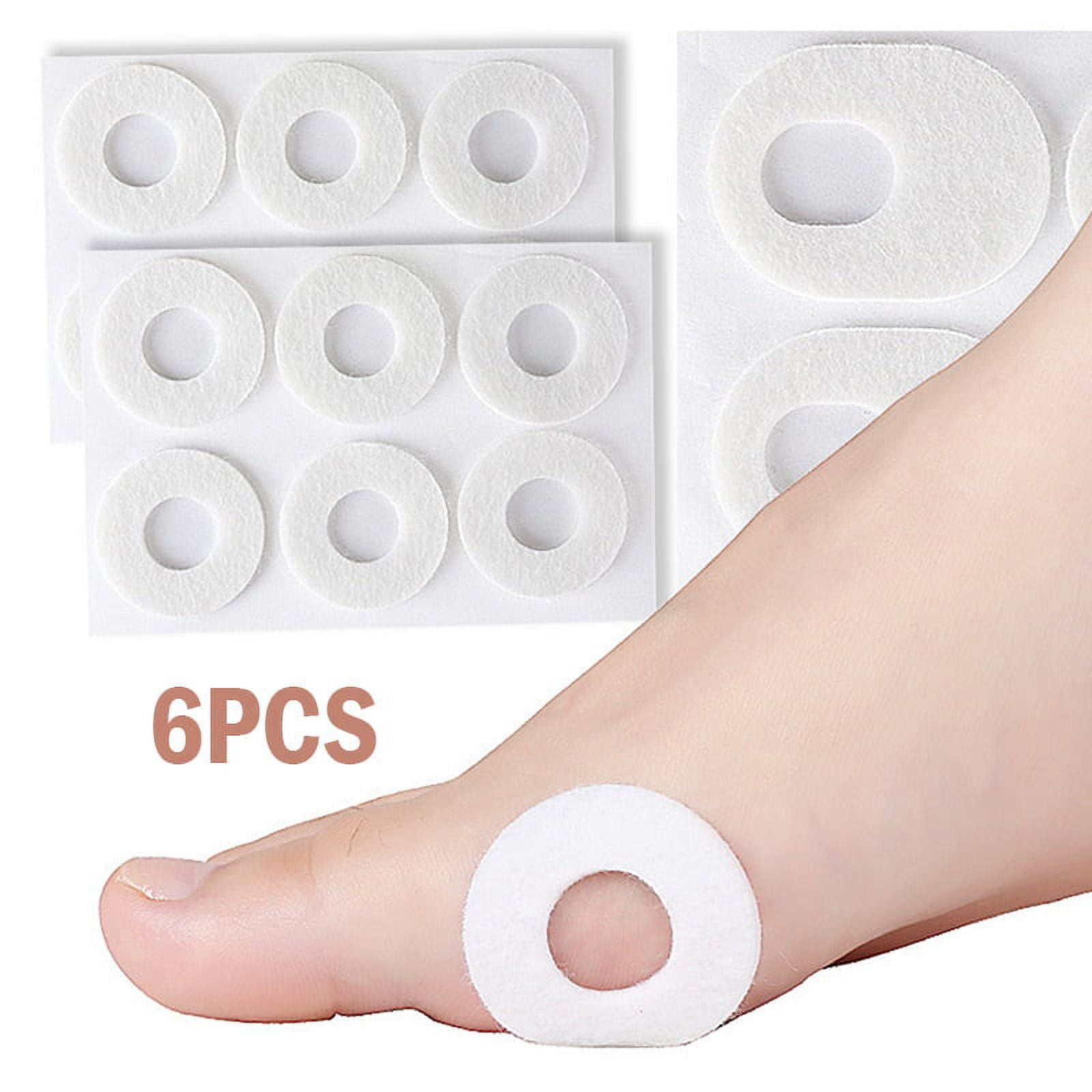 6PCS/Sheet Callus Cushions Shoes Heel Pad Foam Round Toe Foot Corn ...