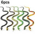 ..6PCS Simulation Python Toy Realistic Snake Scary FunToy Prank Q6O4 ...