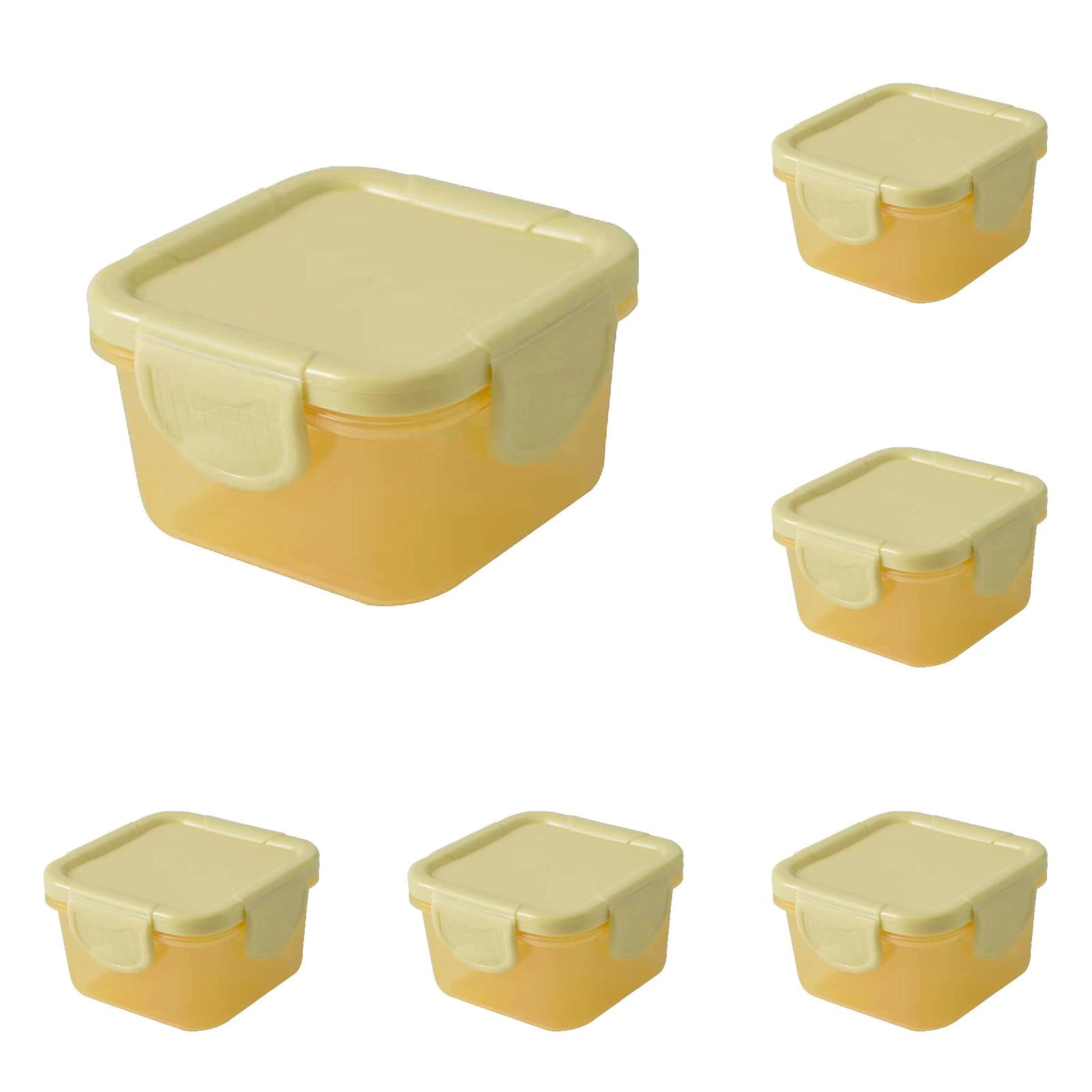 6PCS Small Food Storage Containers with Lids, Reusable Meal Prep ...