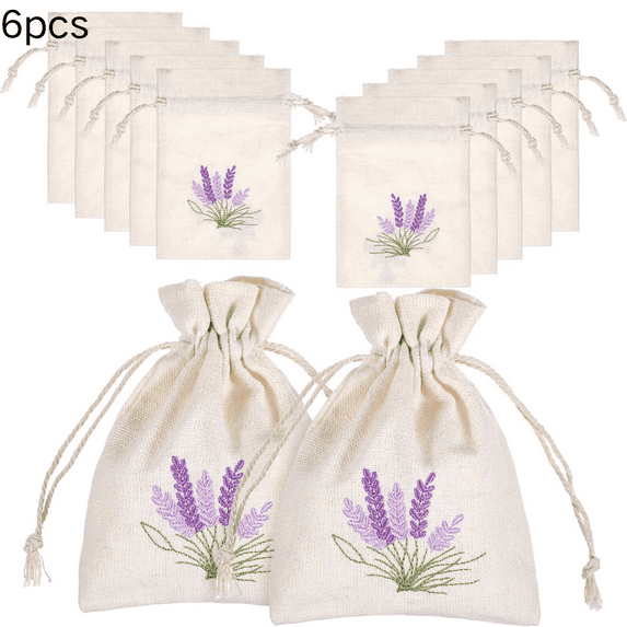 6PCS Small Sachet Bags,Sachet Bags Empty for Lavender with Drawstring ...