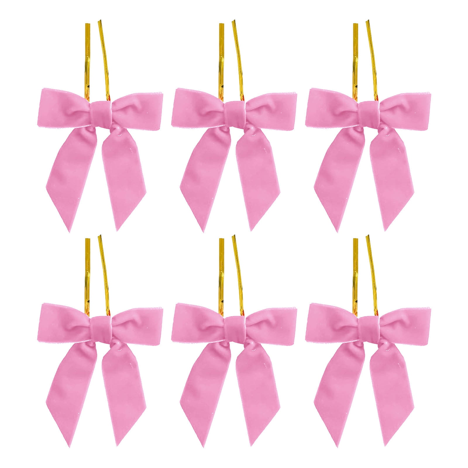 6PCS Small Velvet Christmas Bows – Mini Red Bows for Tree, Wreath, Gift ...