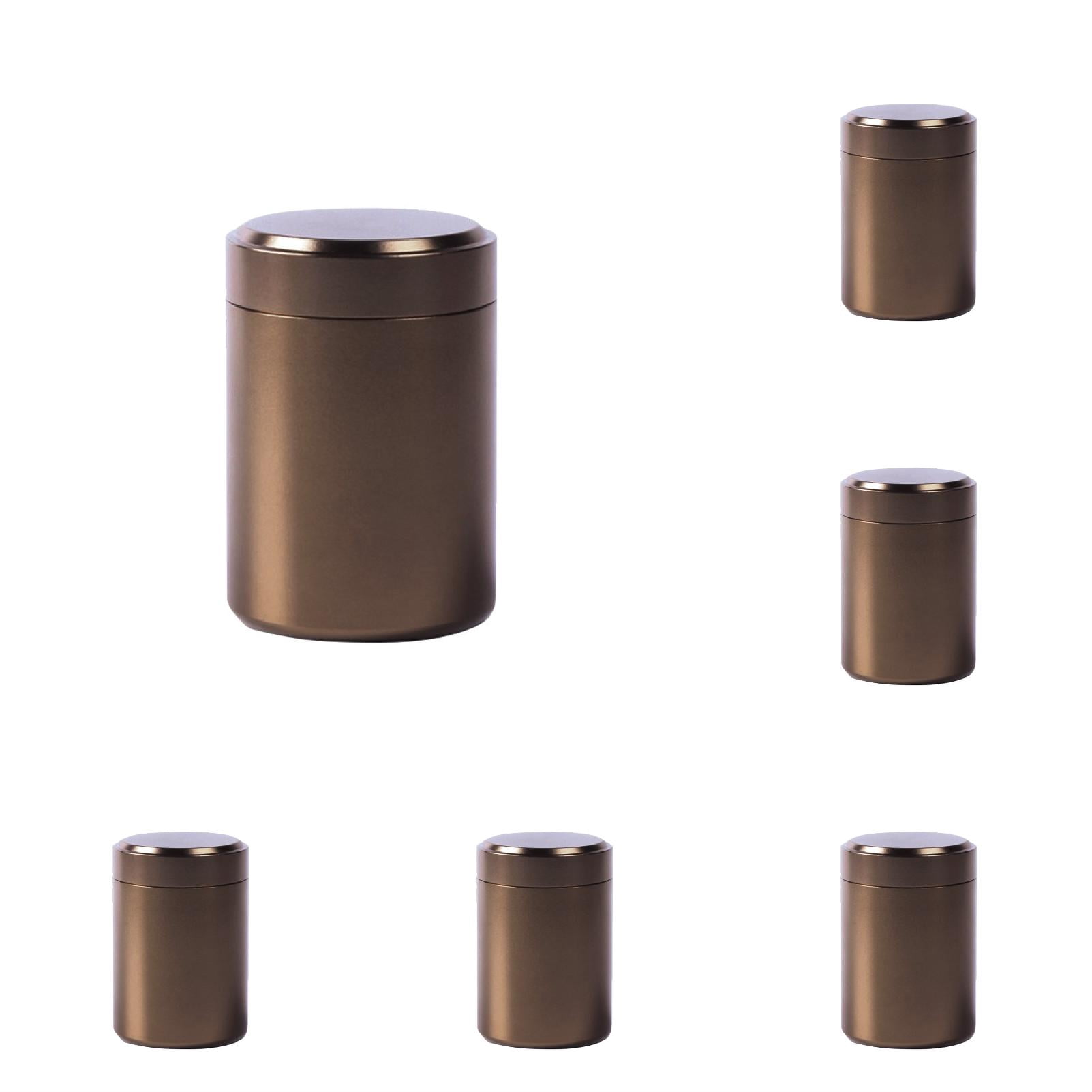 6PCS Smell Proof Tea Coffee Storage Containers Airtight Aluminum ...