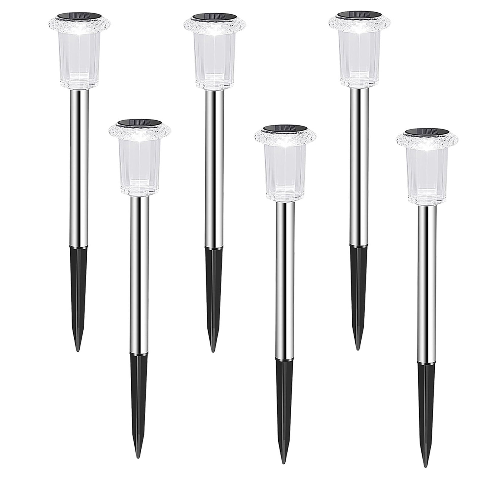 6PCS Solar LED Garden Lights, Outdoor Decorative Solar Lights for Yard ...