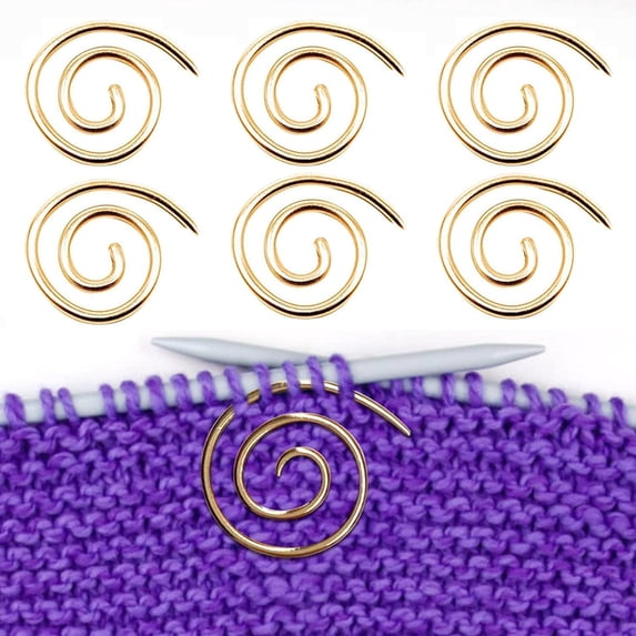 6PCS Spiral Cable Knitting Needle,Stainless Steel Practical Circular ...